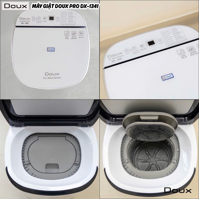 Máy giặt mini Doux Pro DX-1341 giặt sấy khô 4,5kg chính hãng